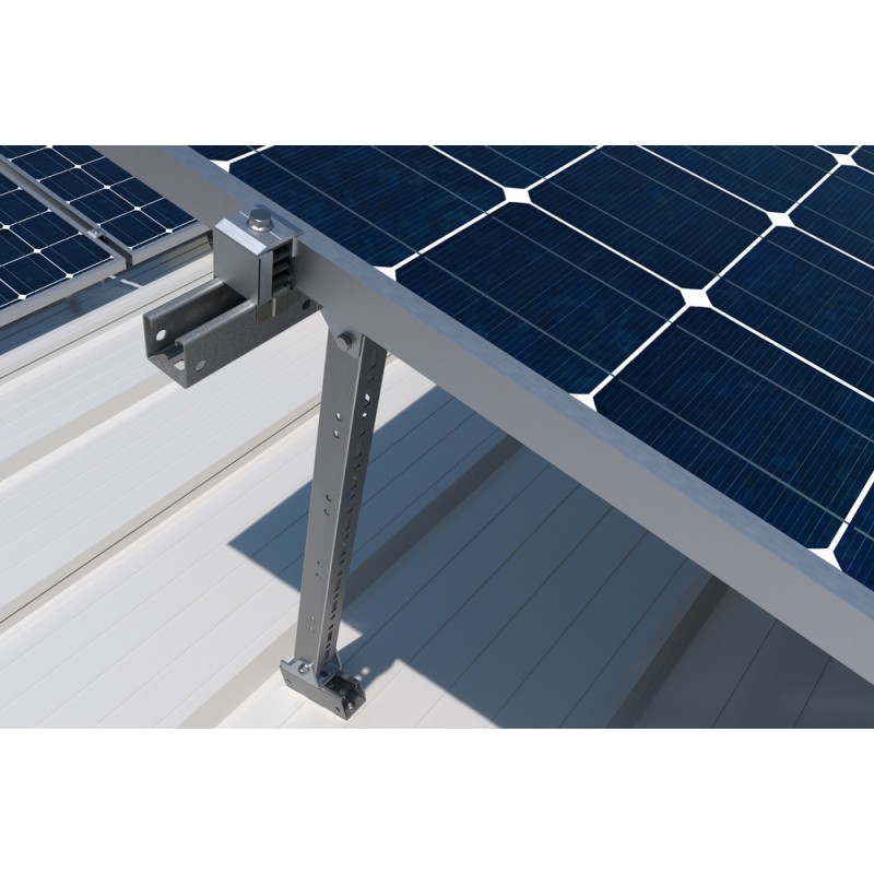 Triangular kit for perforated steel profile (GP-XS) for solar ...