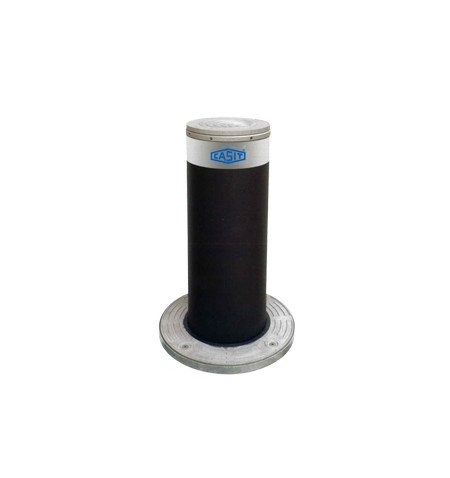 12mm thick retractable hydraulic bollard, hot dip galvanized ...