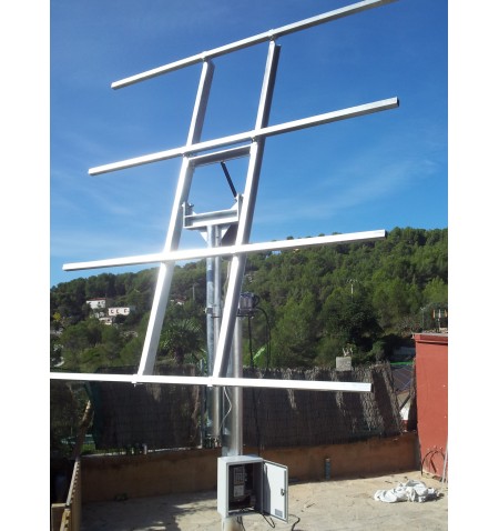 MINI Solar Tracker, Motorized with two motors, One for vertical ...