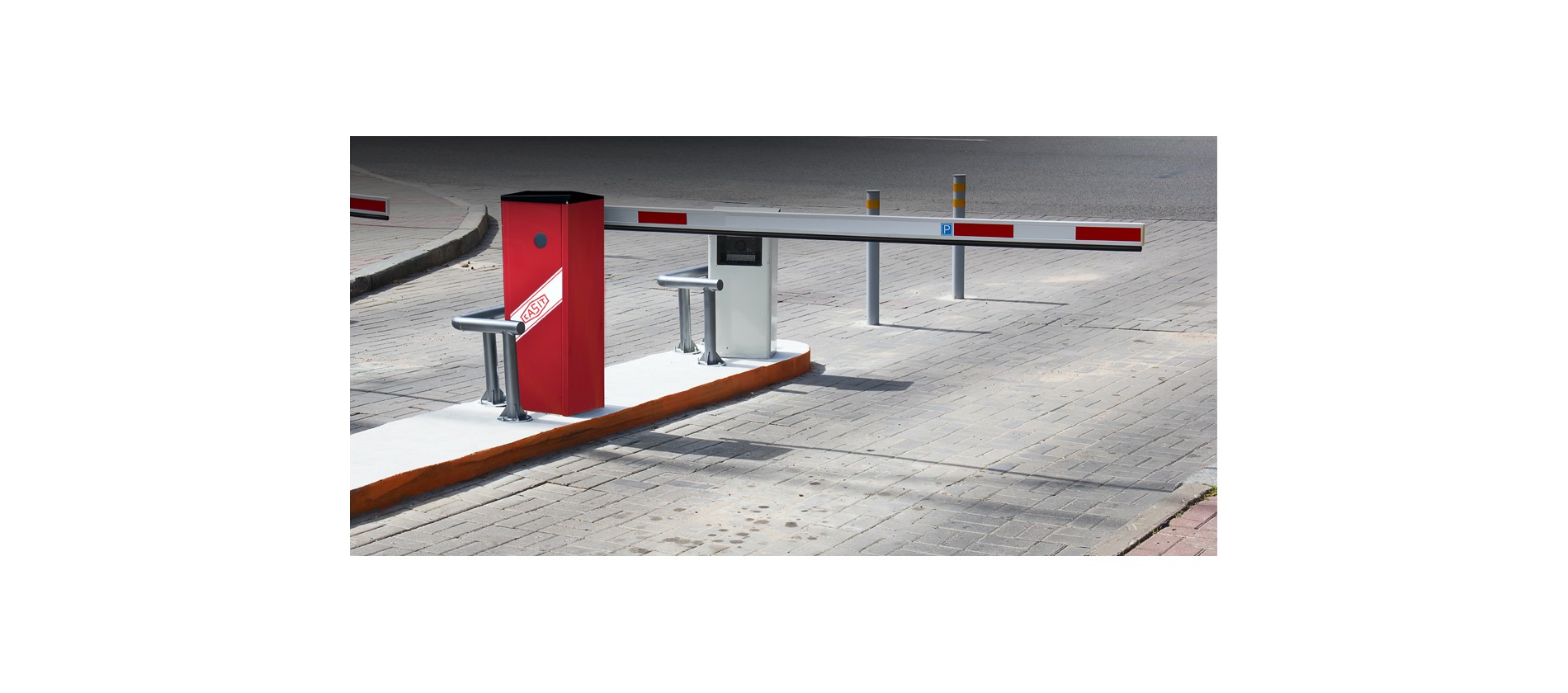 Barriera stradale o barriera automatica di parcheggio elettromeccanica ...