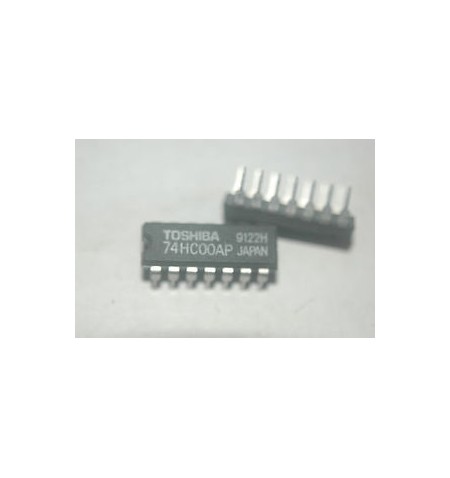 74HC00AP The TC74HC00A is a 2-input, high-speed CMOS NAND gate made ...