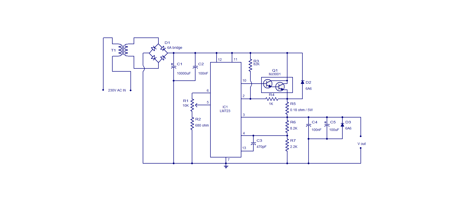 The LM723CN is a monolithic integrated programmable high precision ...