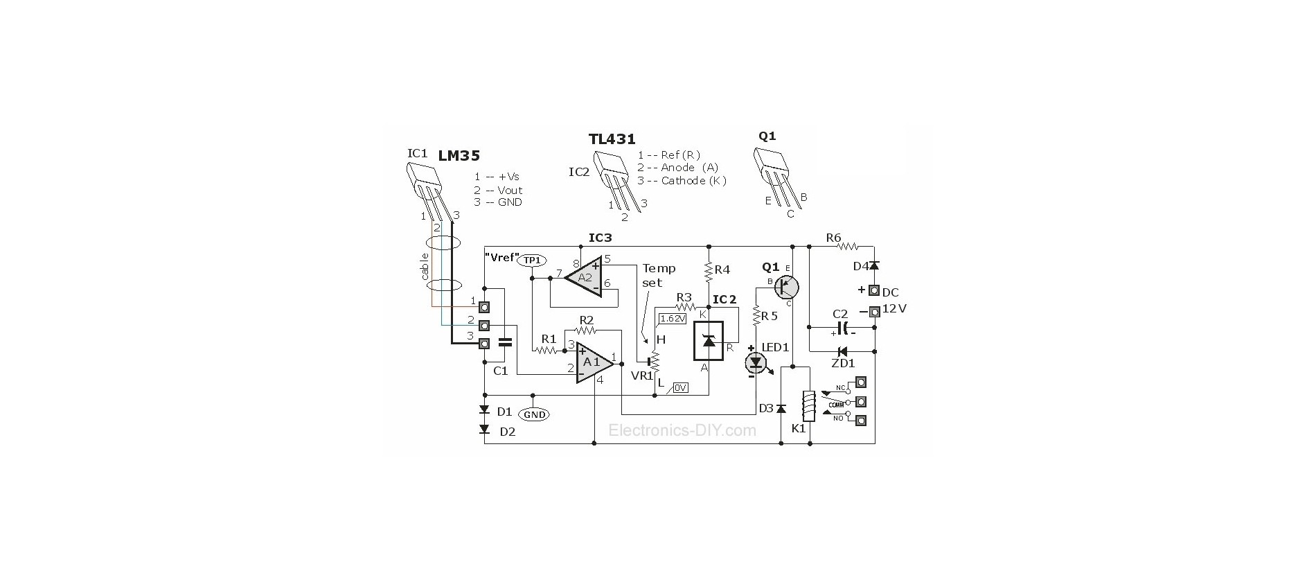 The LM35CAZ / NOPB is a ± 0.5 ° C temperature sensor with an output voltage linearly ...
